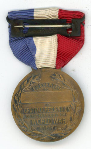 Massachusetts. Methuen WWI Service Medal – Floyd's Medals