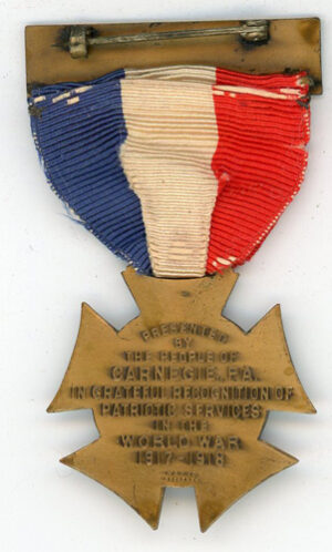 Pennsylvania. Carnegie WWI Service Medal – Floyd's Medals